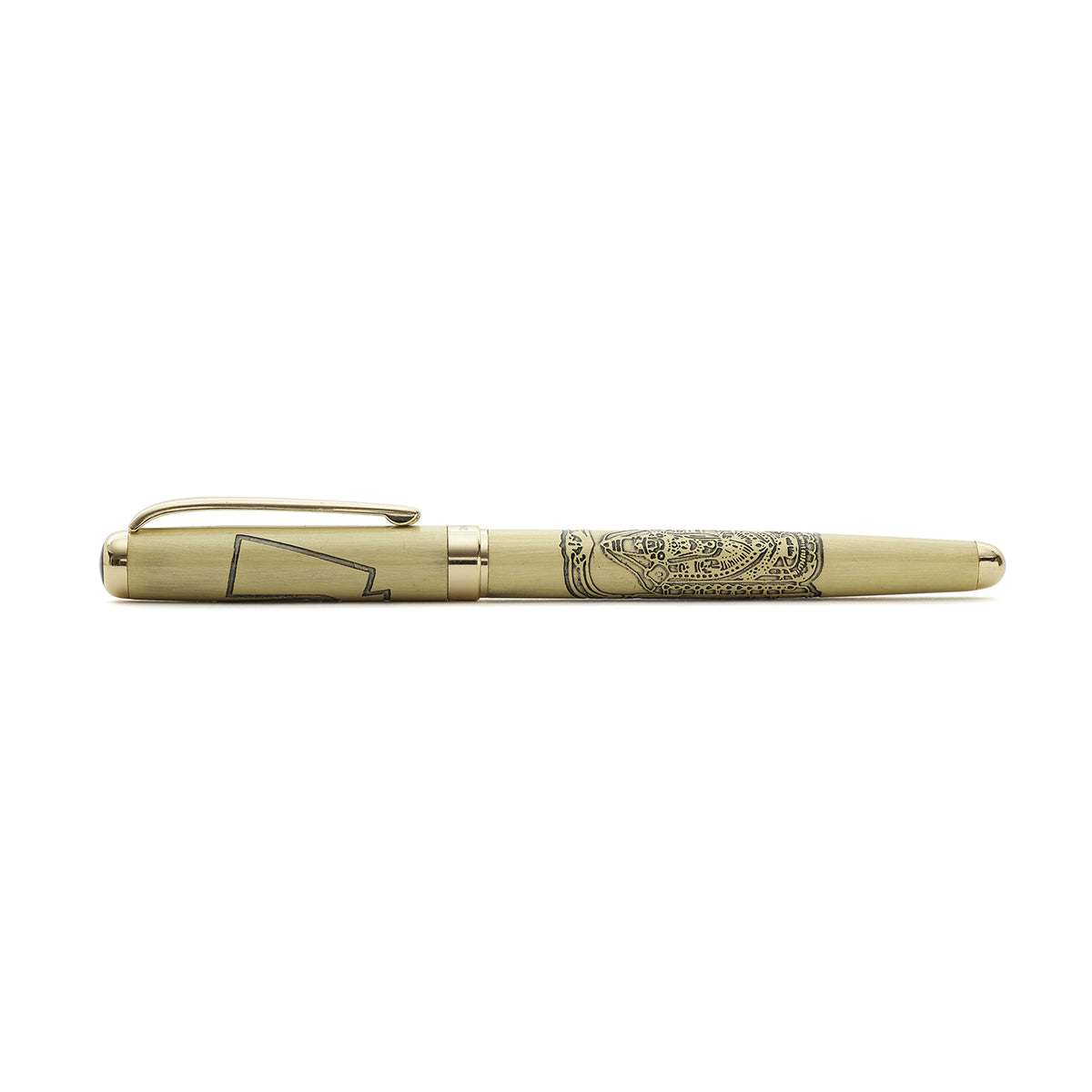 Hayman 24 ct Gold Plated Shri Balaji Hanuman Engraved Roller Ball Pen ...