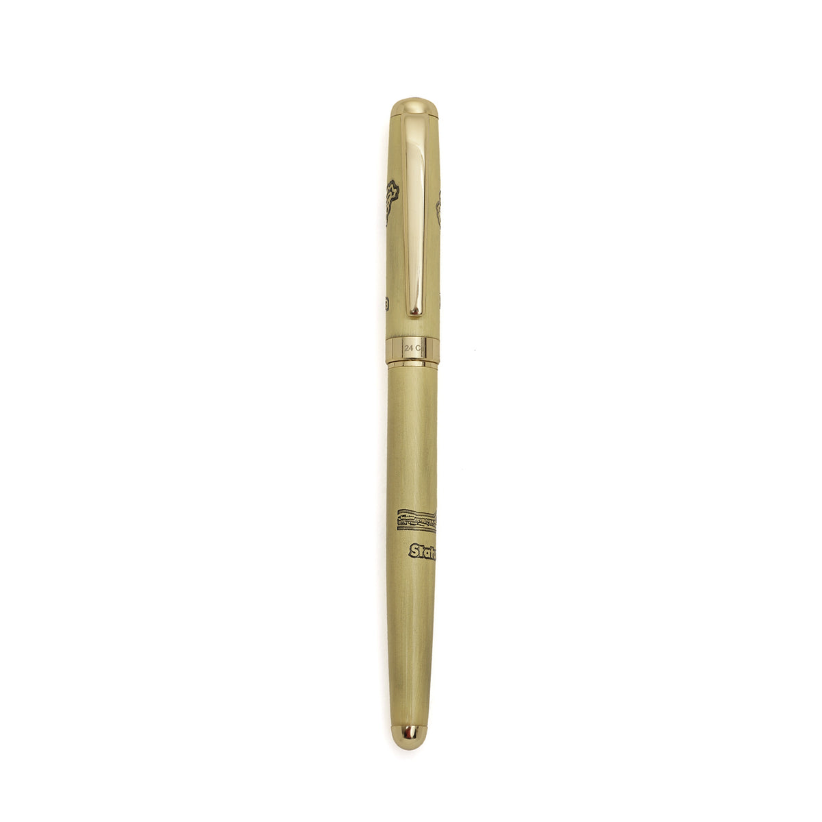 Hayman 24 CT Gold Plated statue of unity Engraved Roller Ball Pen with ...